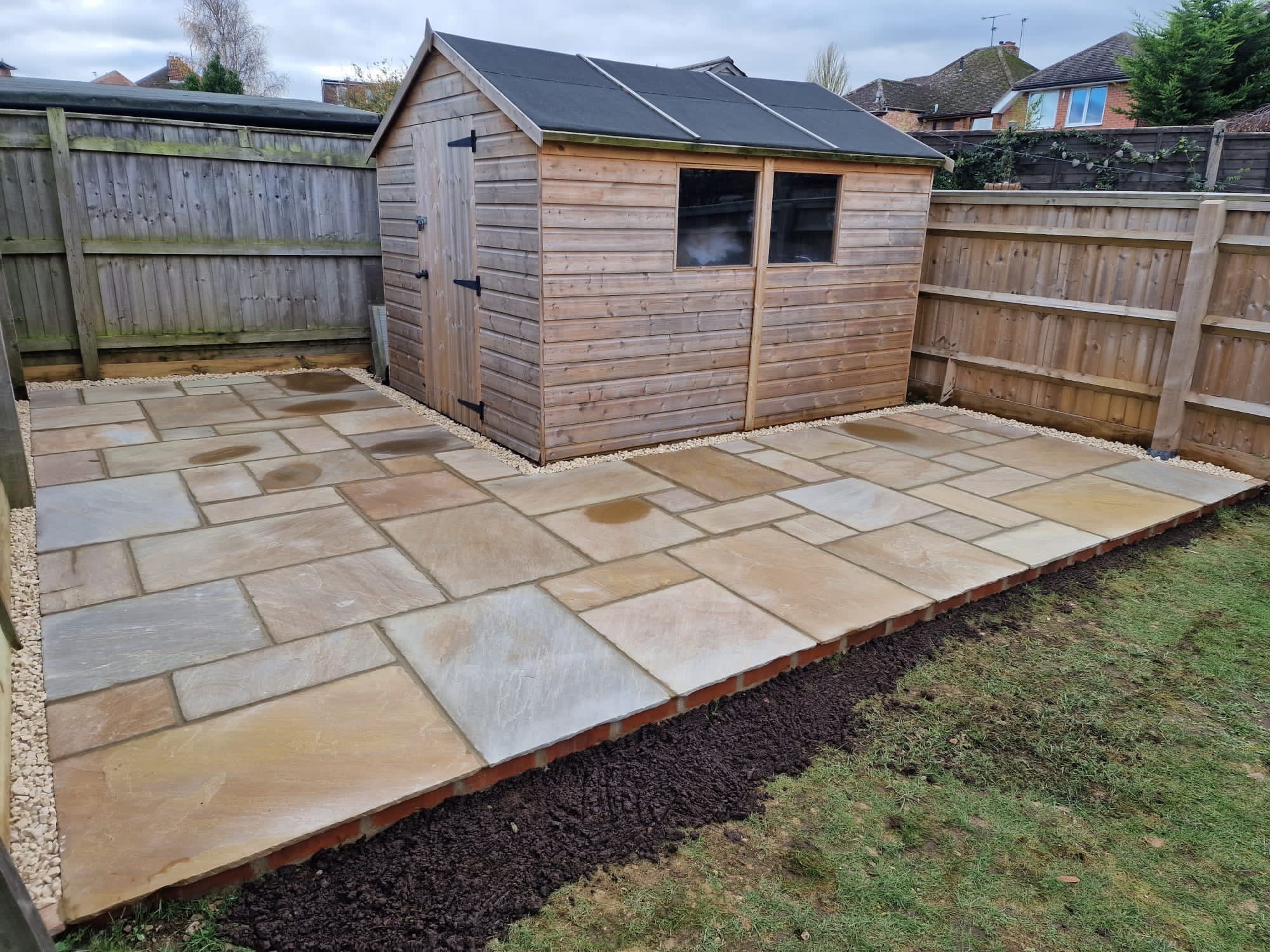 New Patio Laid At House In Oxford - Windmill Landscapes