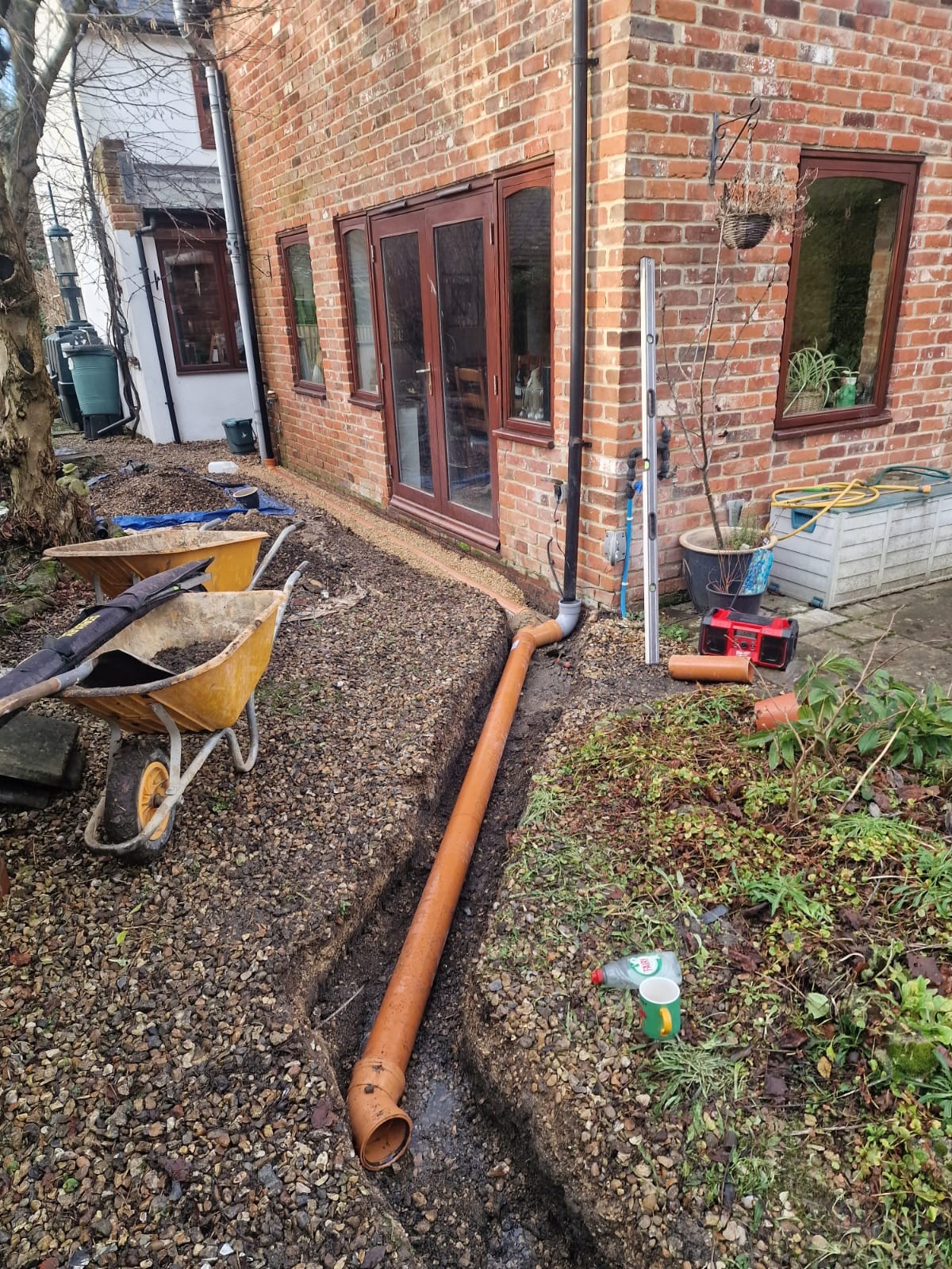 New Garden Soakaway Installed - Ickford, Buckinghamshire