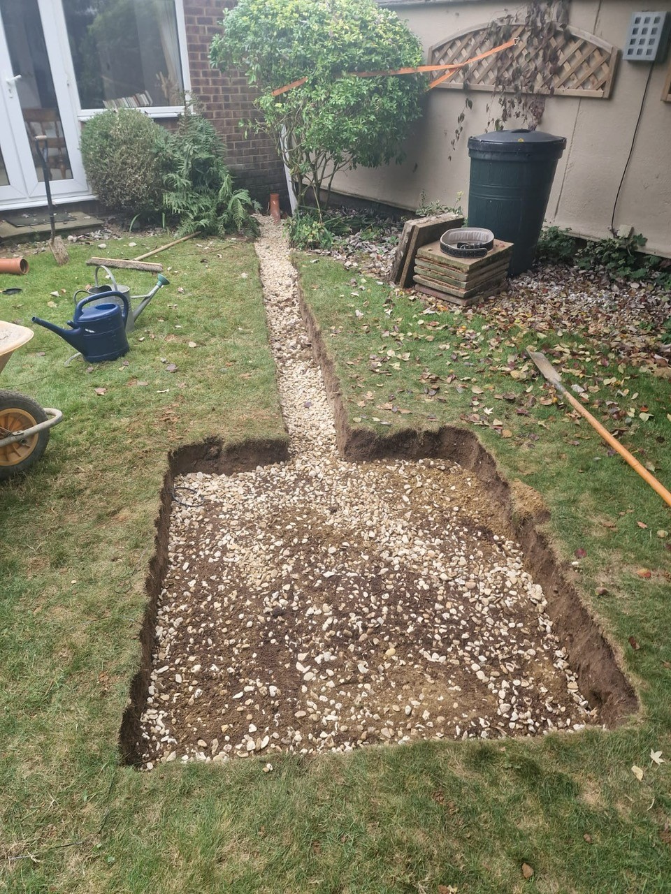 New Soakaway System Installation - Buckinghamshire - Windmill Landscapes