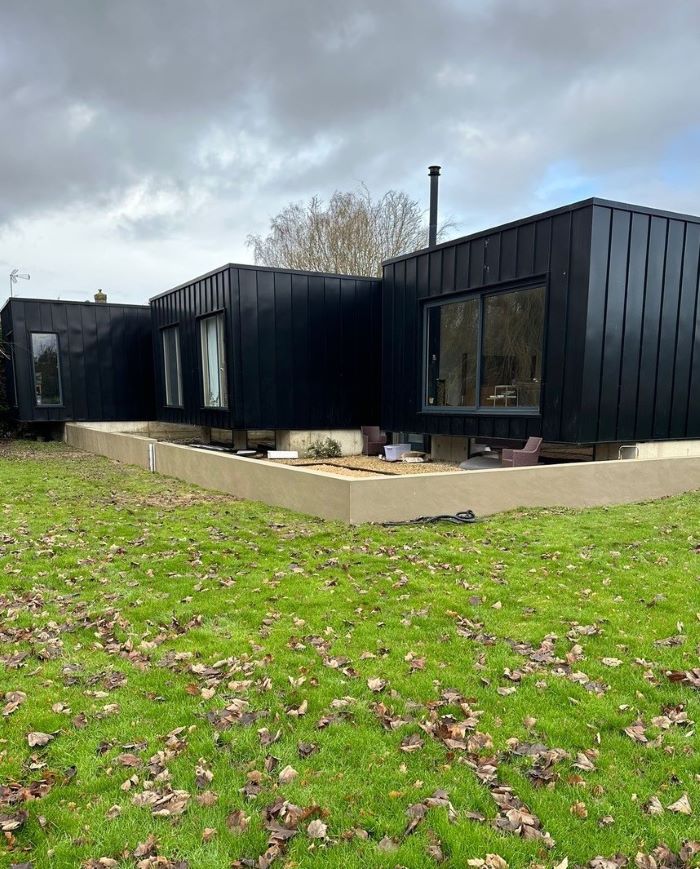 Garden Landscaping Project - Flood Defence Wall - Oxford