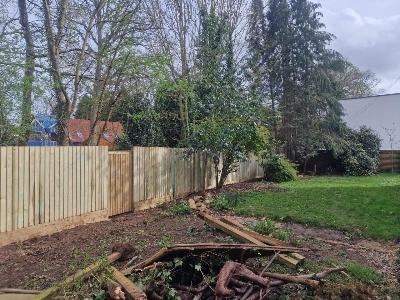 New Close Board Fence Installation - Dorchester, Oxfordshire